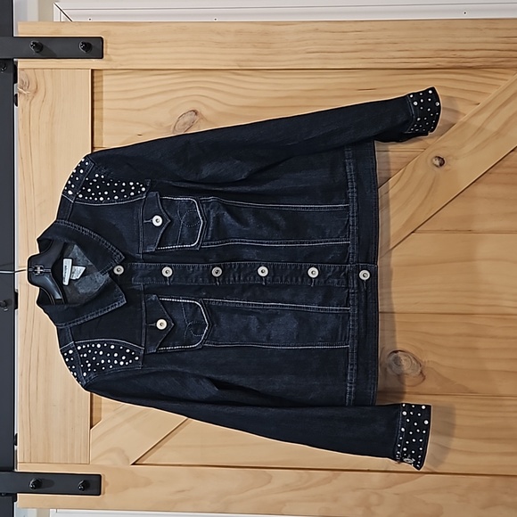 Glitterscape | Jackets & Coats | Y2k Glitterscape Rhinestone Detail ...